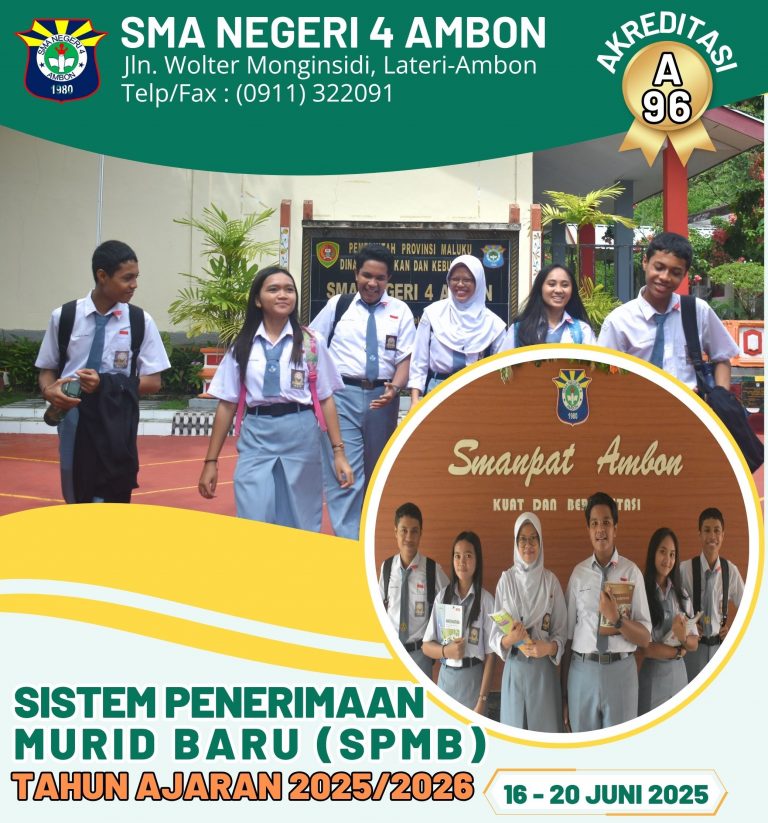 SISTEM PENERIMAAN MURID BARU SMA NEGERI 4 AMBON TAHUN PELAJARAN 2025/2026